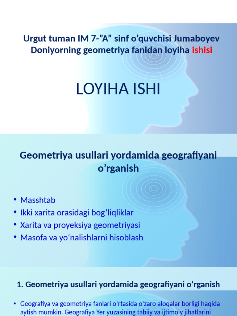 Geometriya Loyiha Ishi | PDF