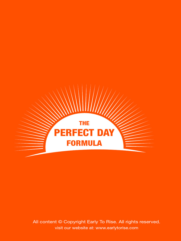 Perfect Day Formula v2 - Goal Setting | PDF