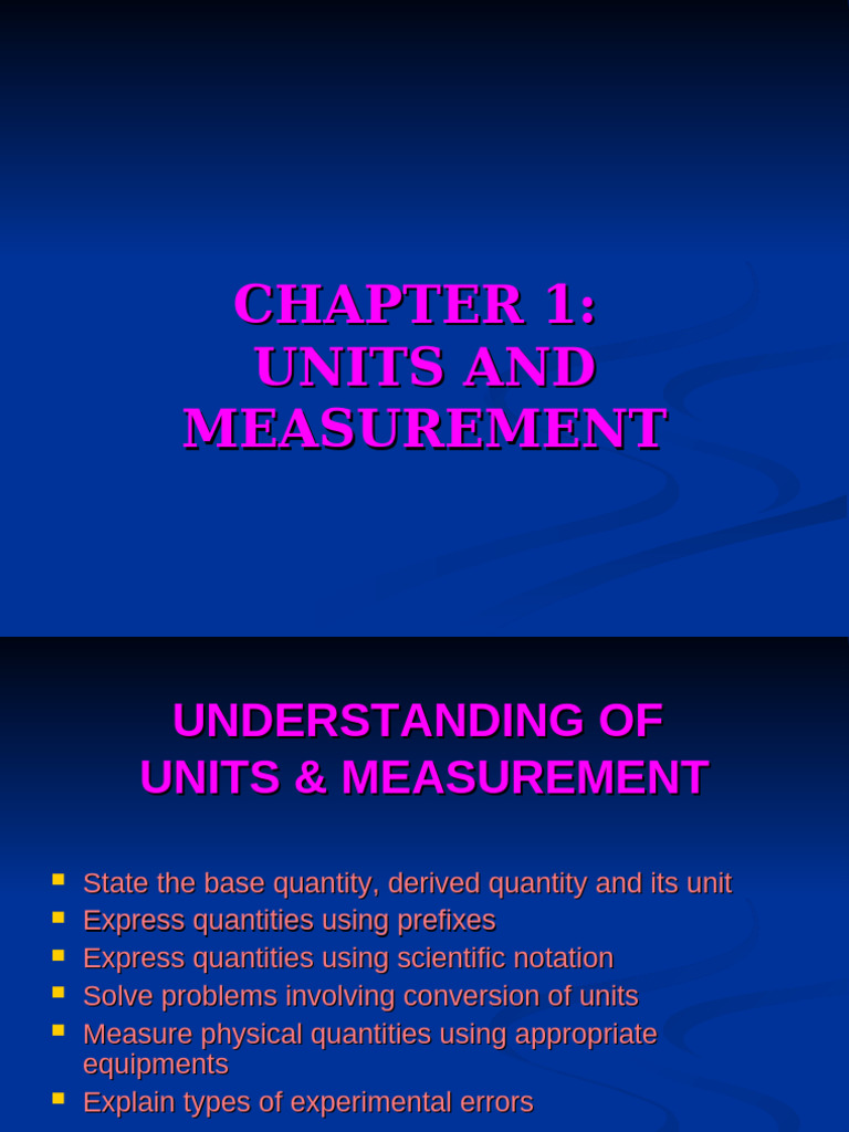Units and Measurement Fundamentals | PDF | International System Of ...