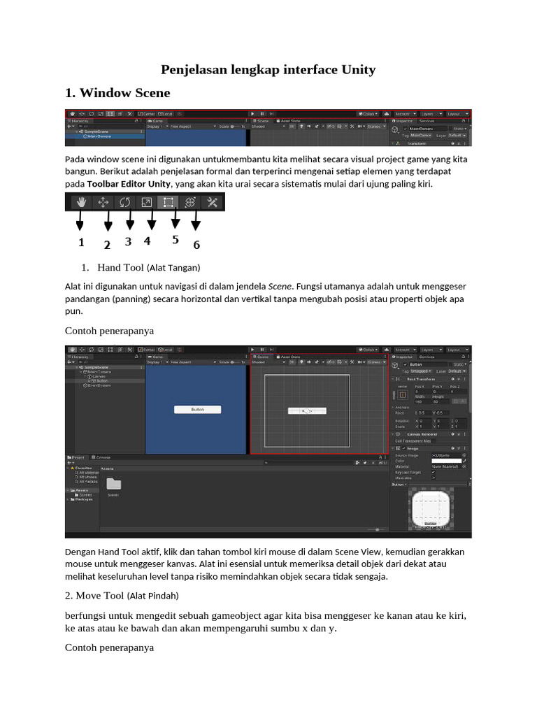Penjelasan Lengkap Interface Unity | PDF