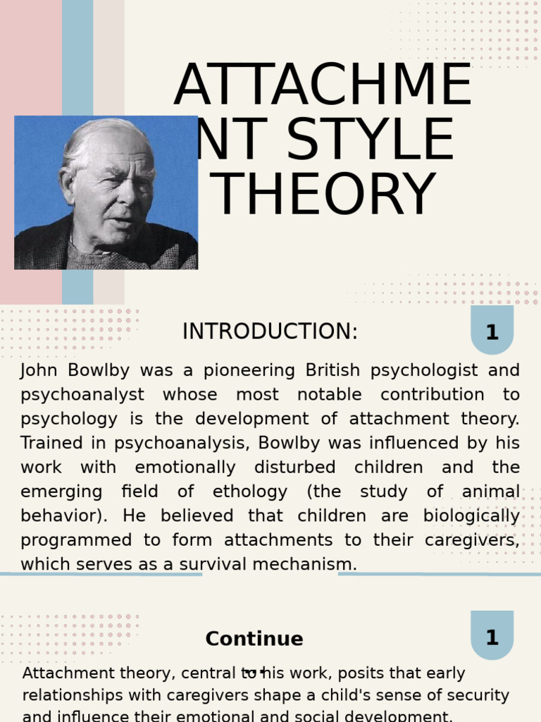 Key Principles of Attachment Theory | PDF | Attachment Theory | Behavioural Sciences