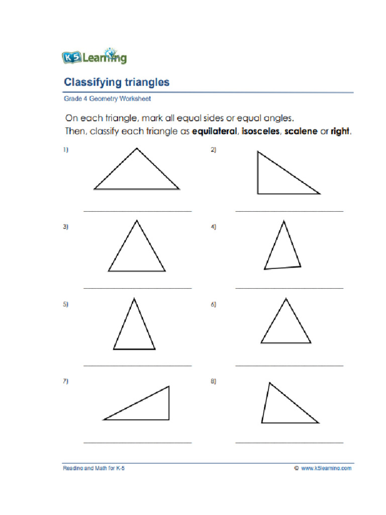 Classifying Triangles Quadrilaterals | PDF