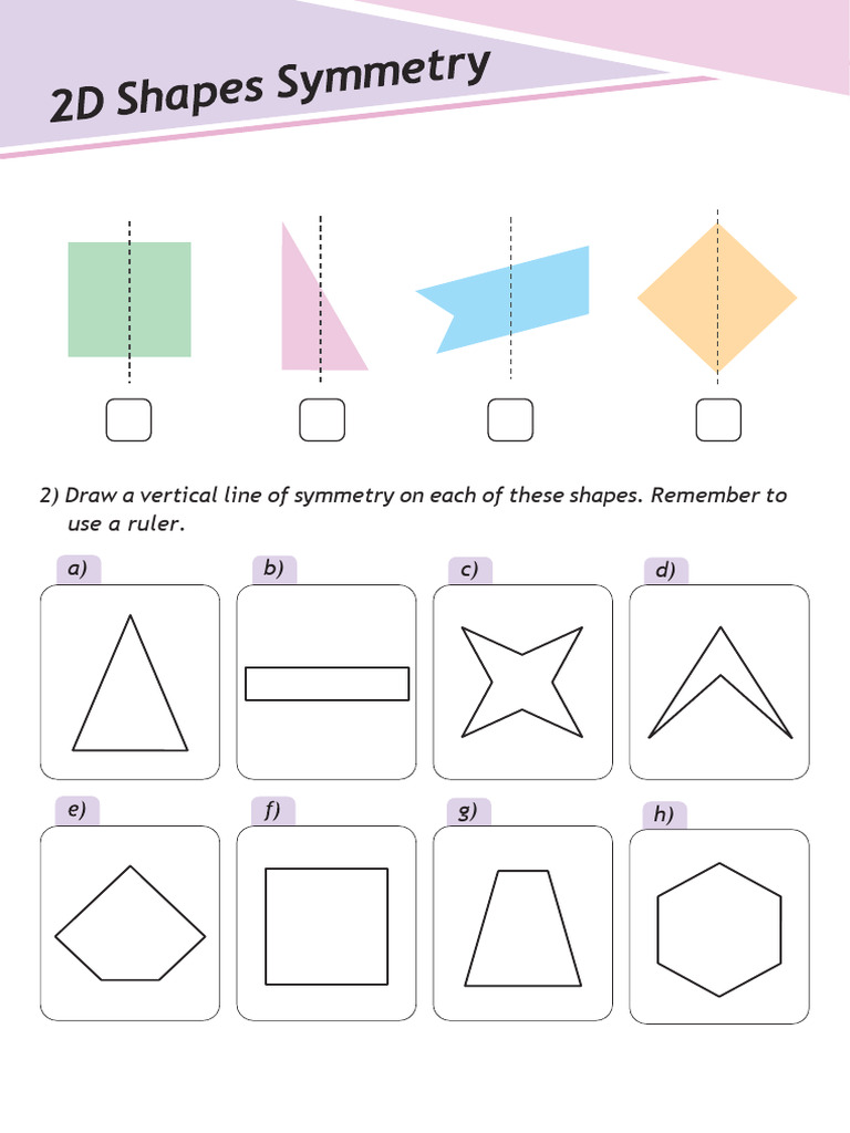 2D Shapes Symmetry | PDF