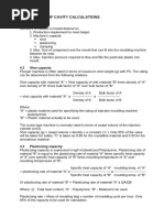 Key Injection Molding Formulas | PDF