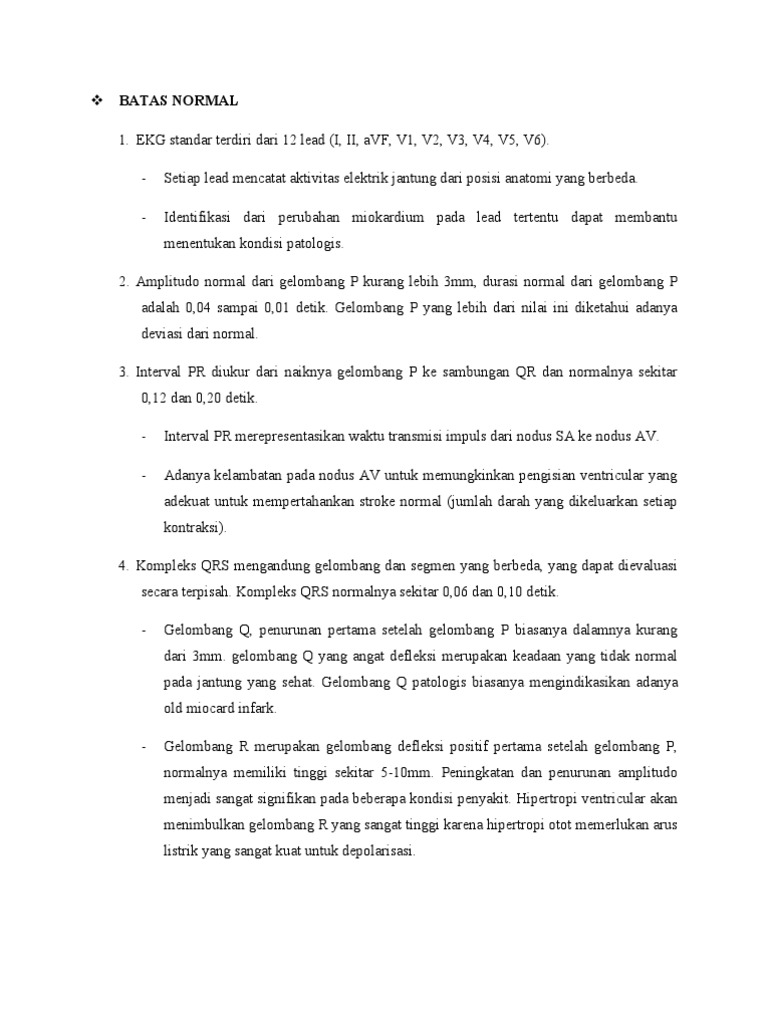 Batas Normal Ekg | PDF | Perjalanan | Seni