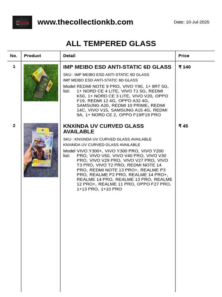 ESD Anti-Static Glass Pricing Guide | PDF | I Phone | Apple Inc.