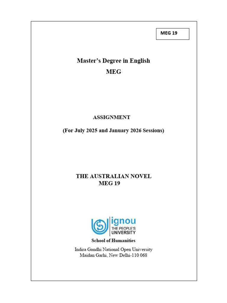 Australian Novel Assignment Guide | PDF