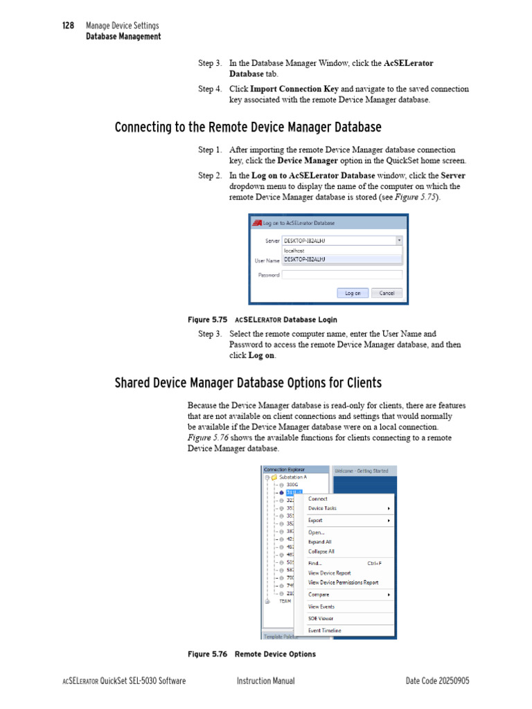 SEL-5030 AcSELerator QuickSet Guide | PDF