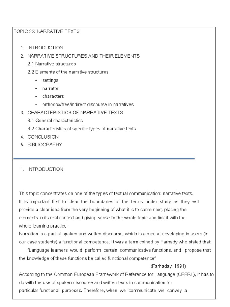 Understanding Narrative Texts: Elements, Characteristics, and ...