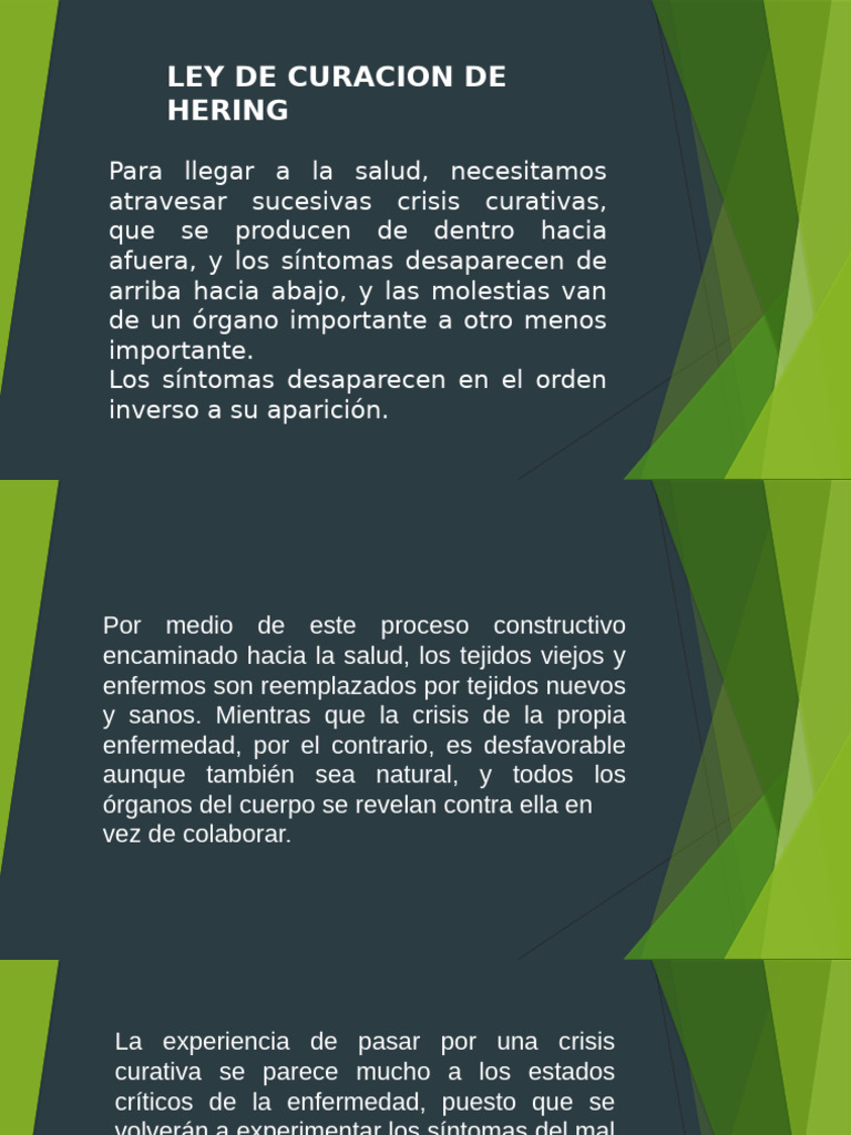 Ley de Curación de Hering | PDF