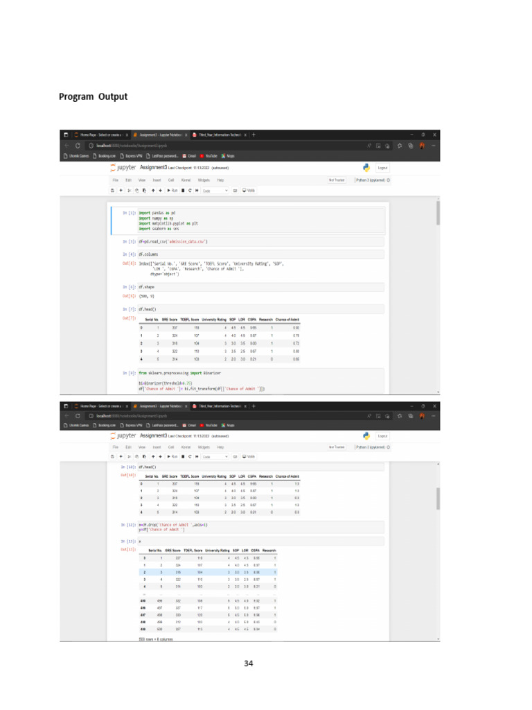 ML - Assignment 3 PR Output | PDF