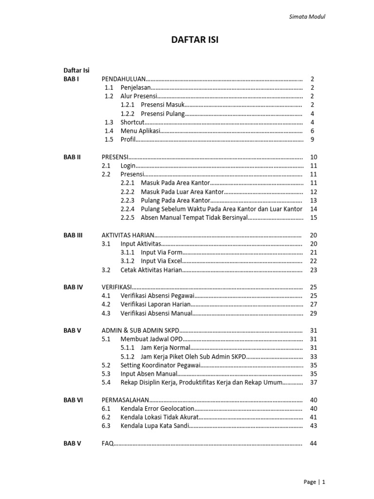 Manual Simata v3 Fix | PDF