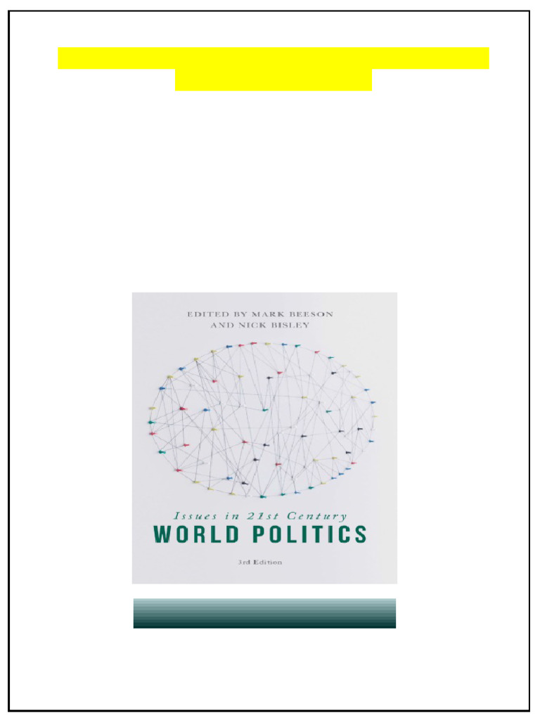 Issues in 21st Century World Politics Mark Beeson Download Full ...