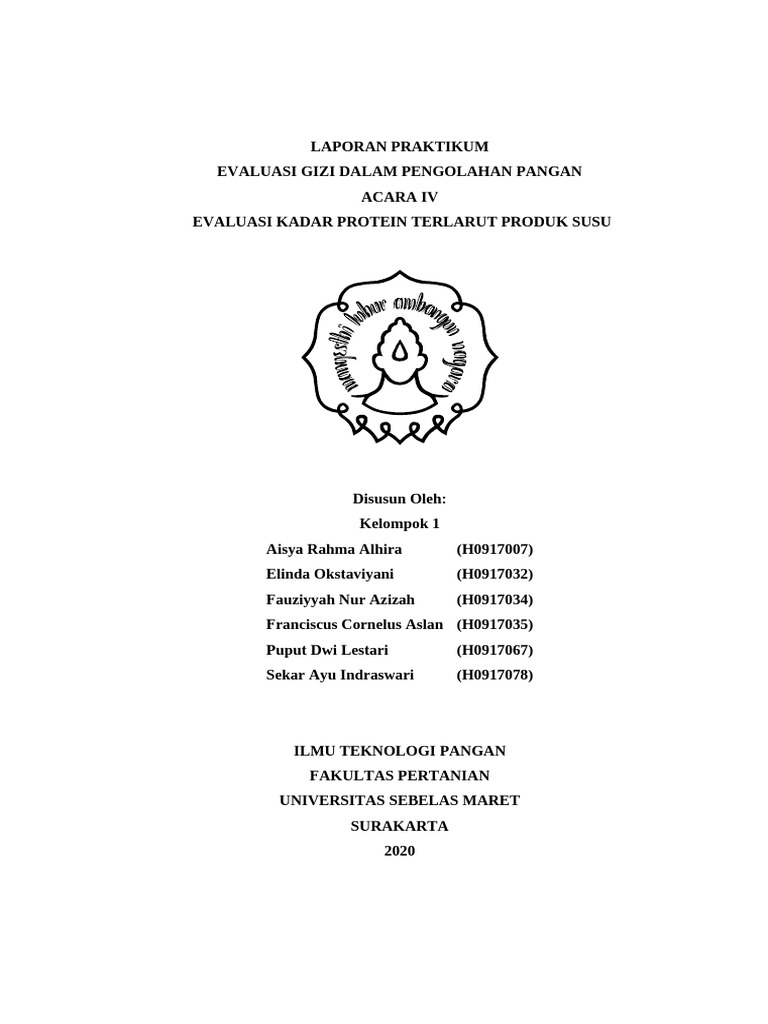 Evaluasi Kadar Protein Terlarut Susu | PDF