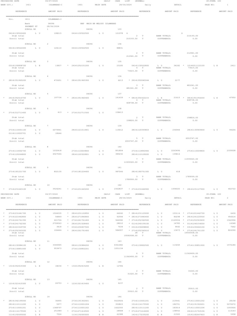Cash CP100 28062024 | PDF