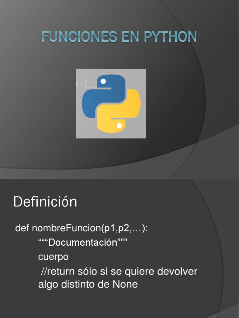 Funciones En Python Pdf Python Lenguaje De Programación 3756
