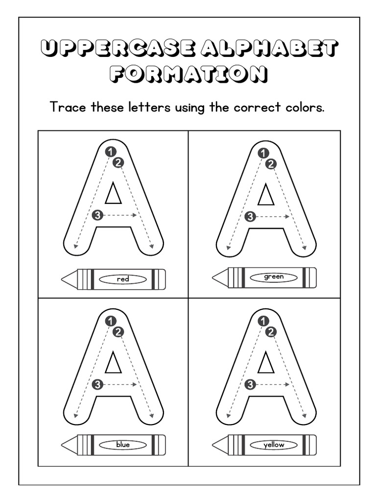 Letter A Writing Sheets | PDF | Letter Case | Publishing