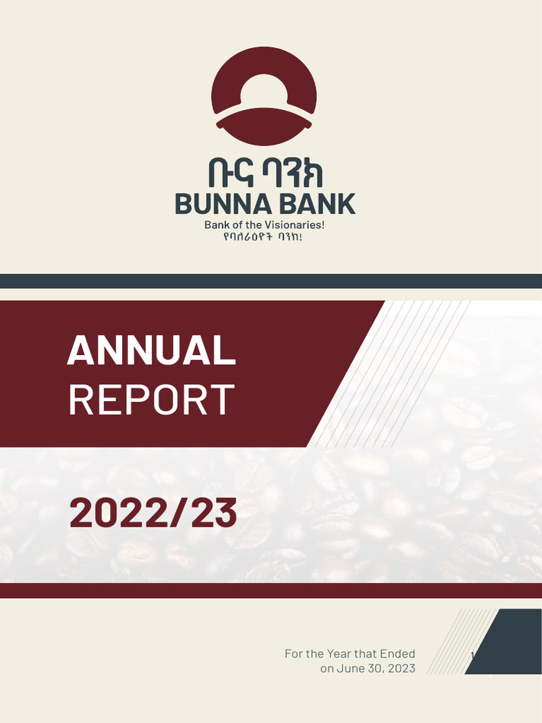 Bunna Bank Annual Report 2023 | PDF | Banks | Business