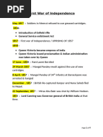 Indian History Timeline: 1857-1947 | PDF | Partition Of India | British Raj