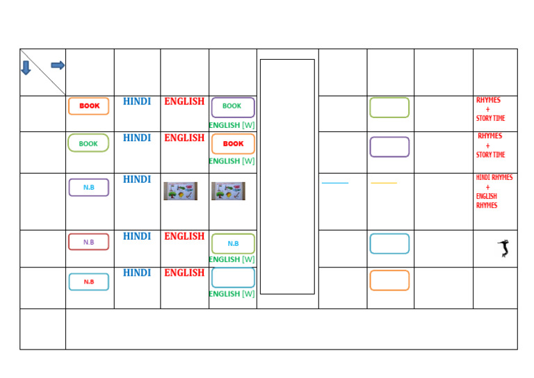 LKG Class Time Table 2025-26-1 | PDF