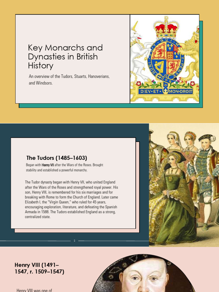 Key British Dynasties Overview | PDF | House Of Tudor | Royalties