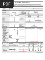 Excel File CSC Personal Data Sheet PDS 2017 1 | PDF | Justice | Crime ...