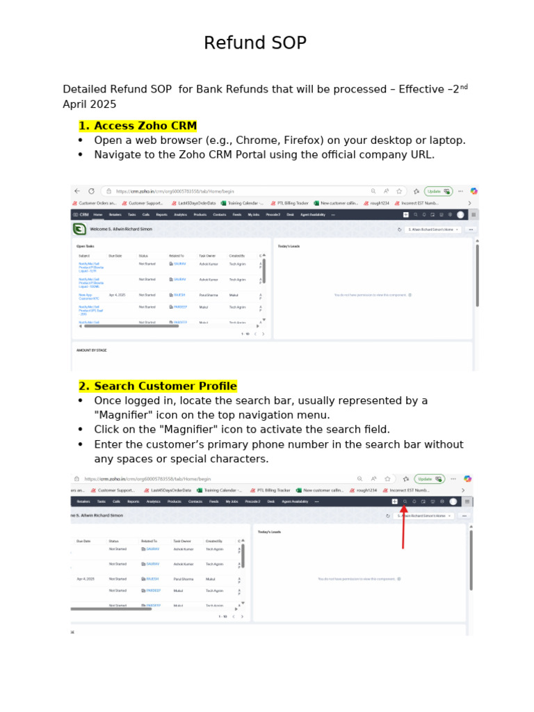 Bank Refund SOP Overview | PDF | Icon (Computing) | System Software