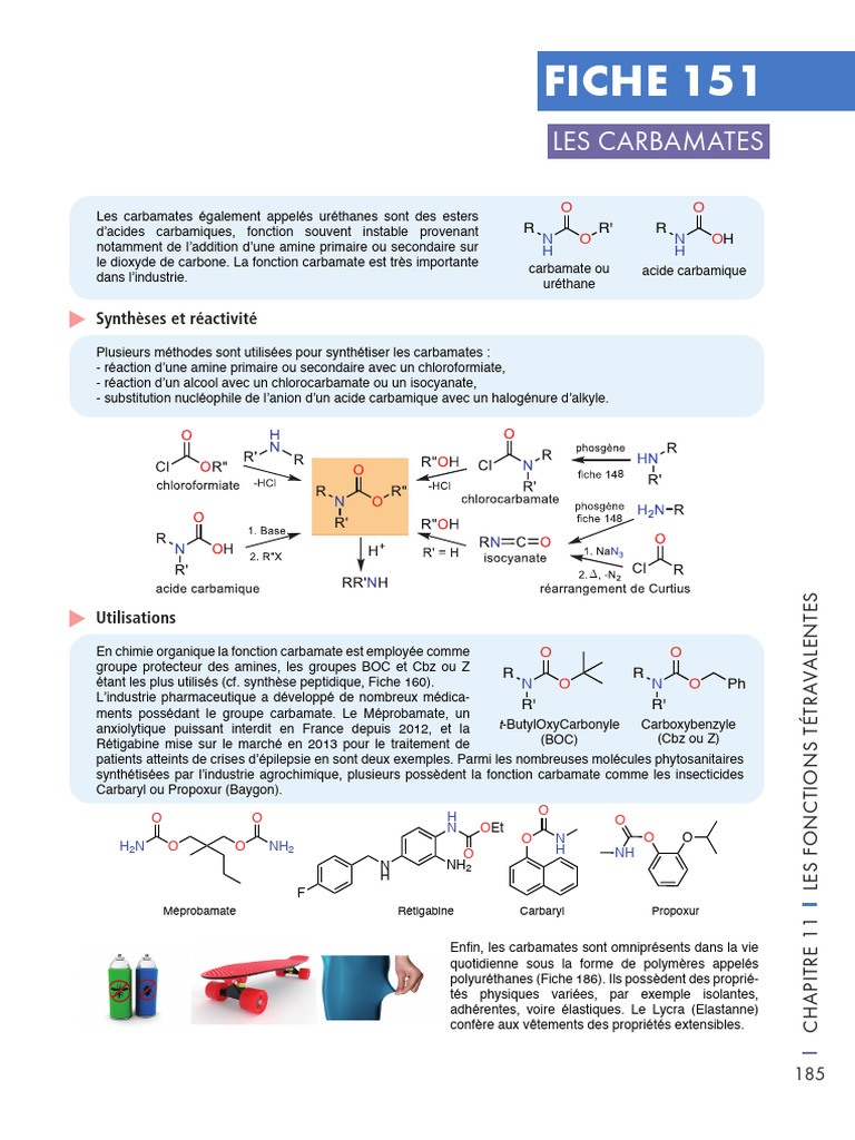 Les Carbamates | PDF | Polyuréthane | Chimie organique