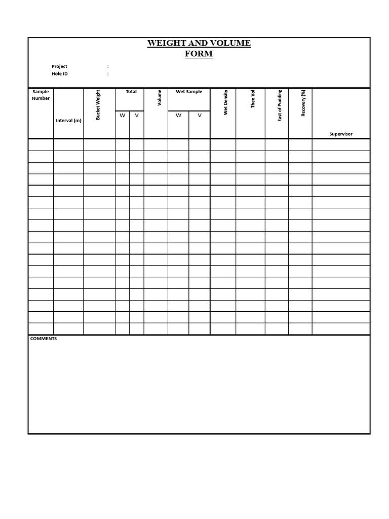 4 Weight and Volume Form Pasir Kuarsa Rev2 | PDF