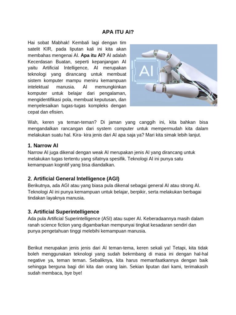 Apa Itu Ai | PDF