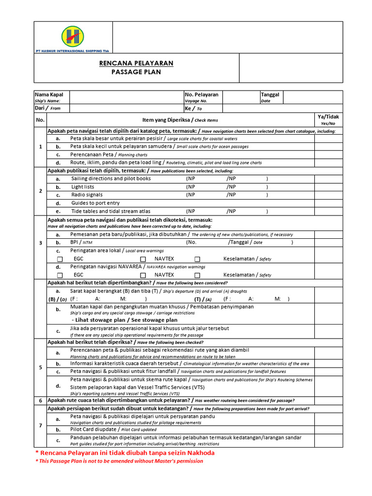 His 11 Passage Plan Billingual | PDF
