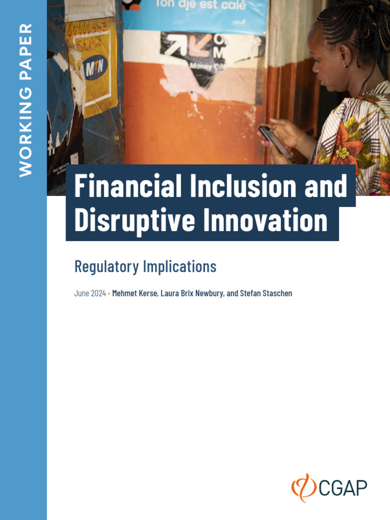 WP - Financial Inclusion and Disruptive Innovation | PDF ...