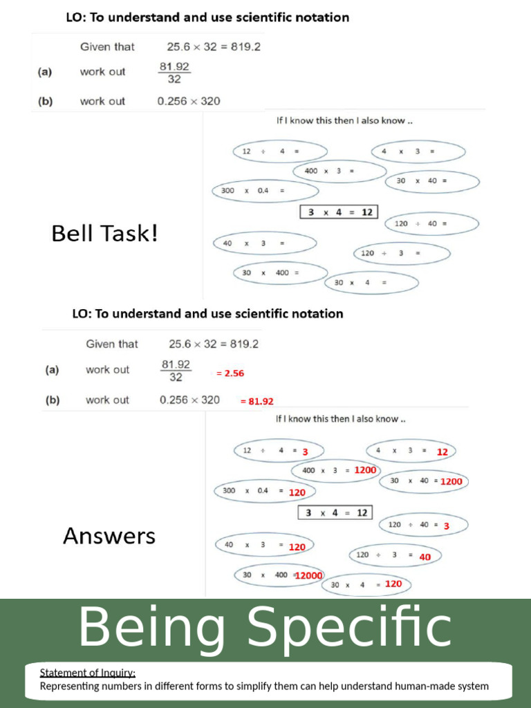 Understanding Scientific Notation Basics | PDF | Mathematics | Arithmetic