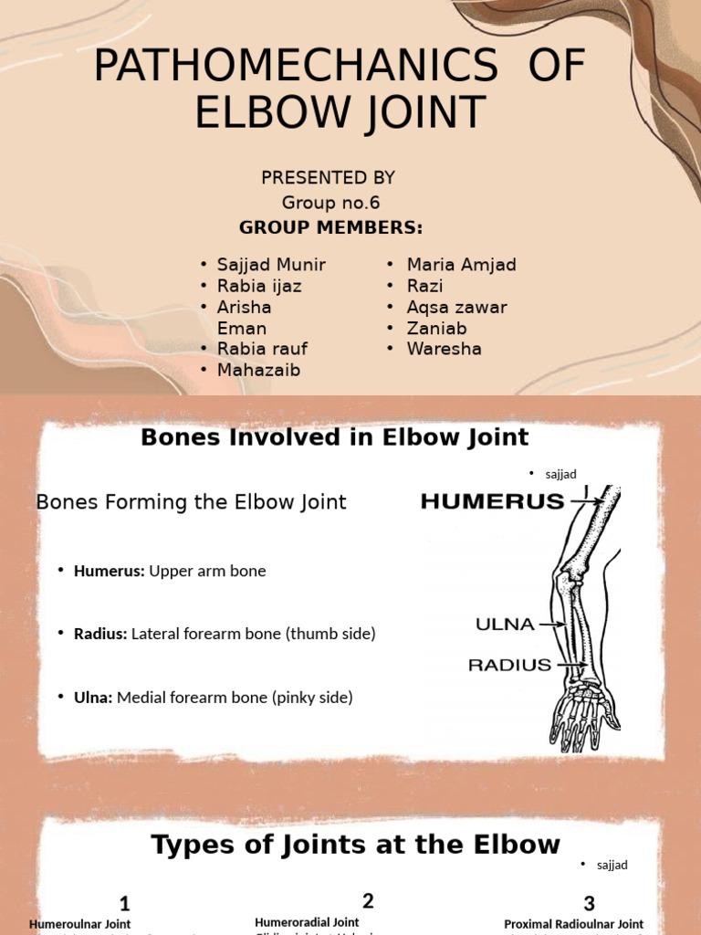 Elbow Joint Pathomechanics Explained | PDF | Elbow | Anatomical Terms ...