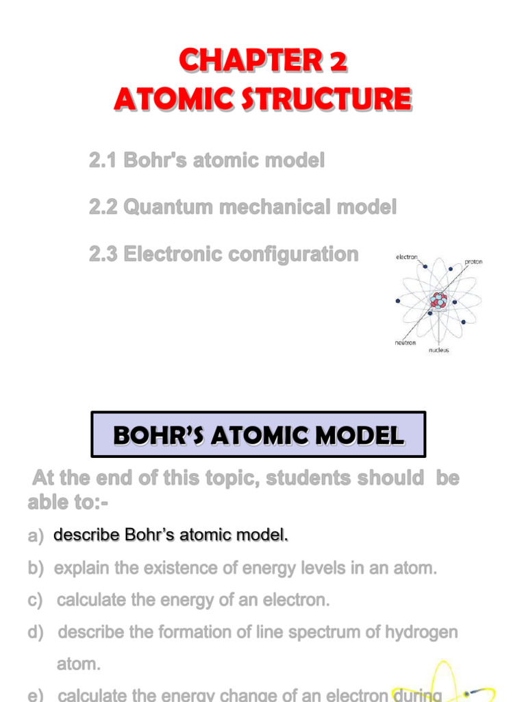 Understanding Bohr's Atomic Model | PDF | Emission Spectrum | Energy Level