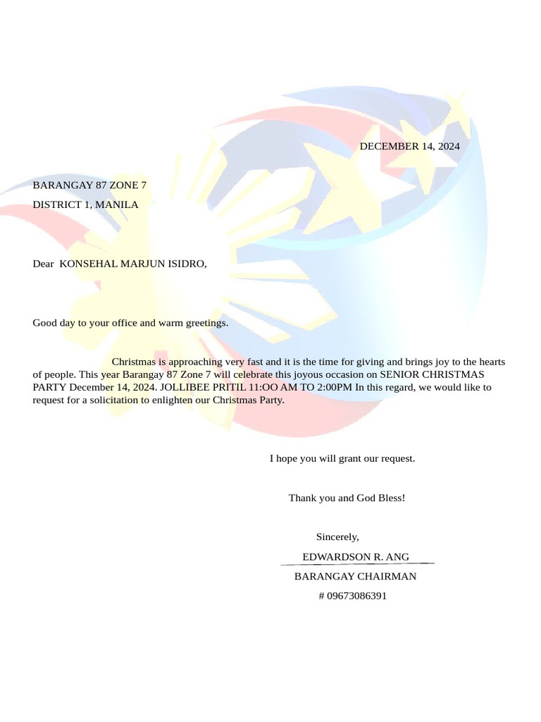 2024 New For Konsehal Solicitation | PDF