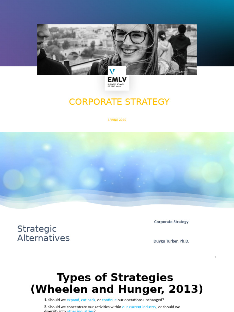Corporate Strategy and Strategic Alternatives | PDF | General Electric ...