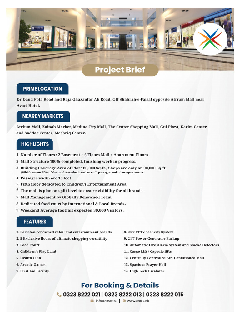 Chapal Navinta Mall Project Brief & Plan | PDF