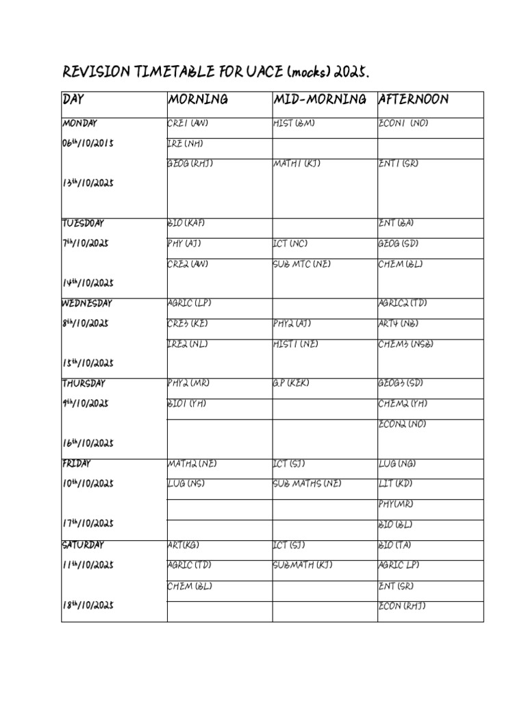 Mock Revision | PDF