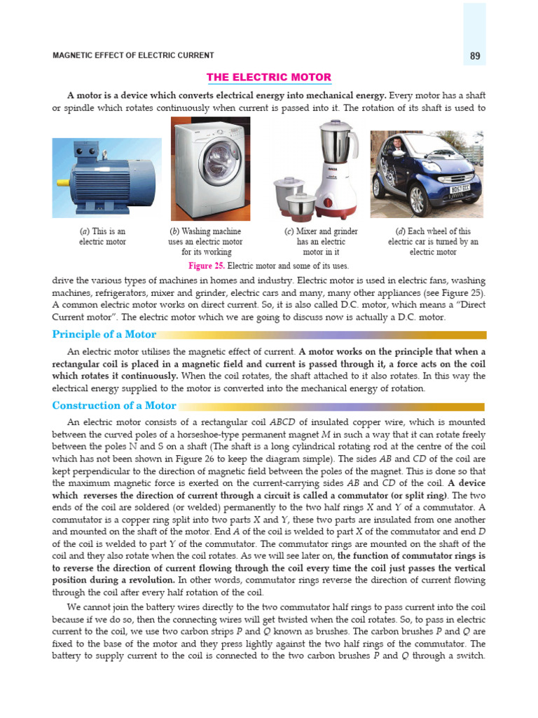 Moter | PDF | Electric Motor | Electromagnetism