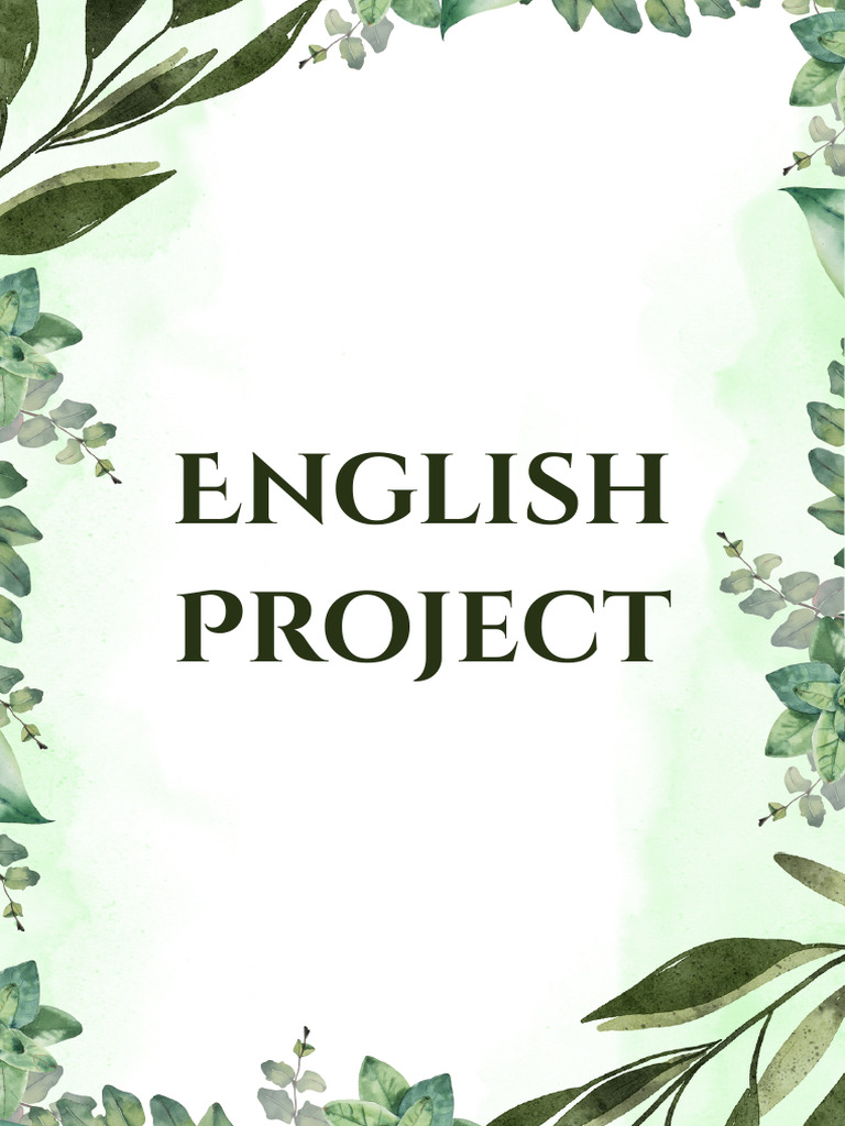 Green Simple Leaf Page Border A4 | PDF