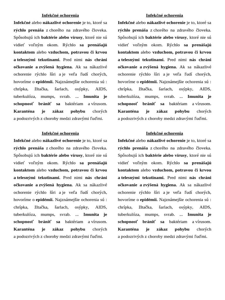 Infekčné Ochorenia | PDF