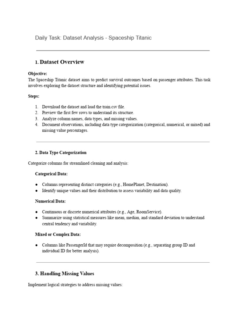 3656467-3630646-Dataset Analysis - Spaceship Titanic | PDF | Categorical Variable | Statistical ...