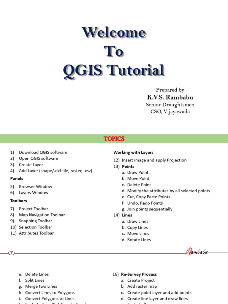 Combined Qgis Tutorial | PDF