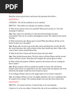 Brutus and Antony's Speeches Analysis | PDF | Mark Antony | Julius Caesar