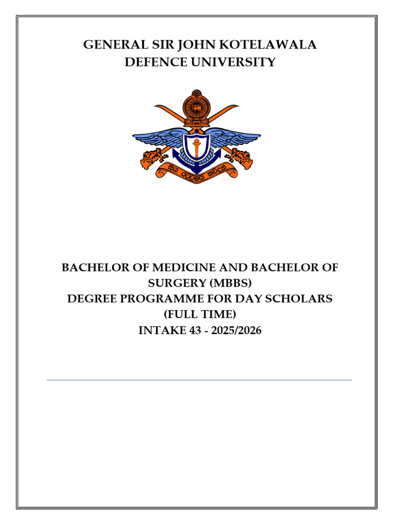 KDU MBBS Intake 43 Application Guide | PDF | Educational Assessment And ...