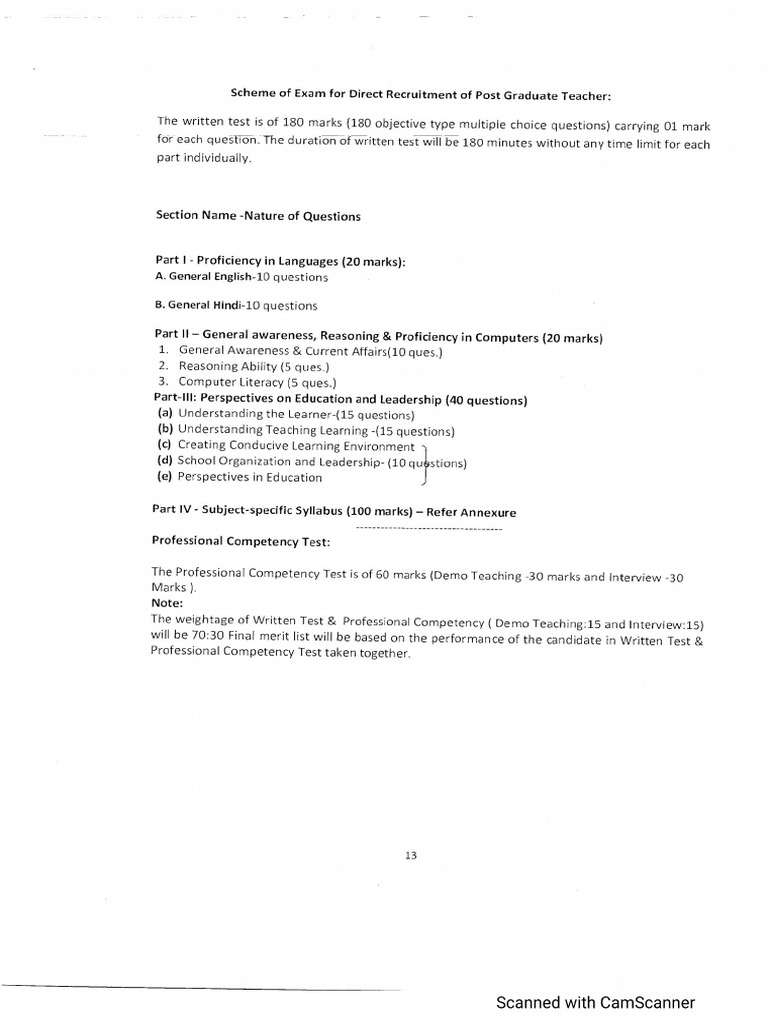 KVS TGT PGT MATH Syllabus | PDF