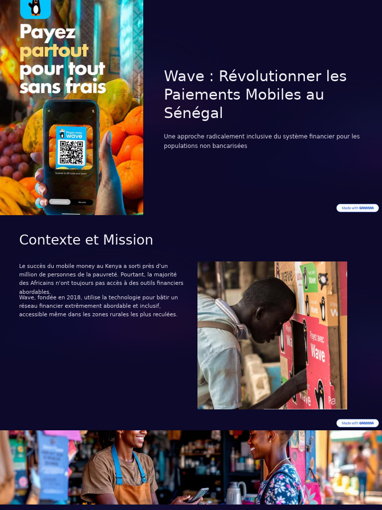 Wave : Paiements Mobiles Inclusifs au Sénégal | PDF | Banques | Économie