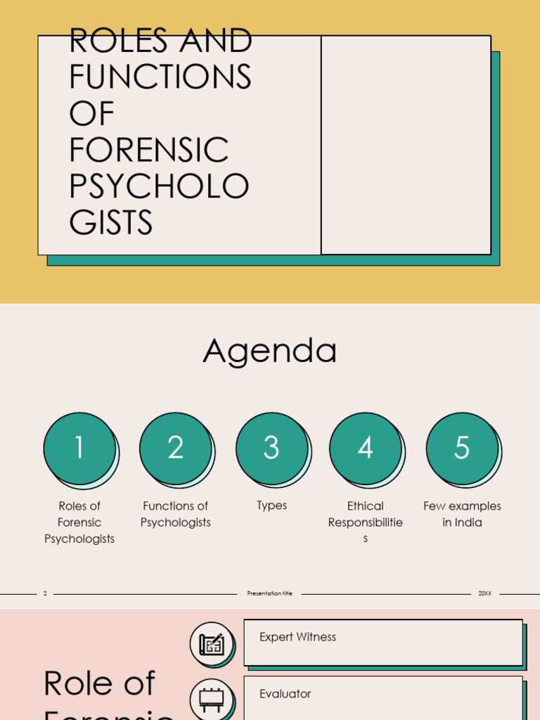 Forensic Psychology - Role and Function | PDF