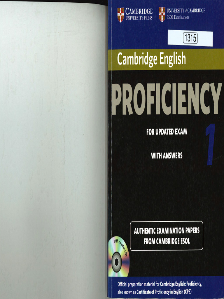 Cambridge Proficiency 1 | PDF